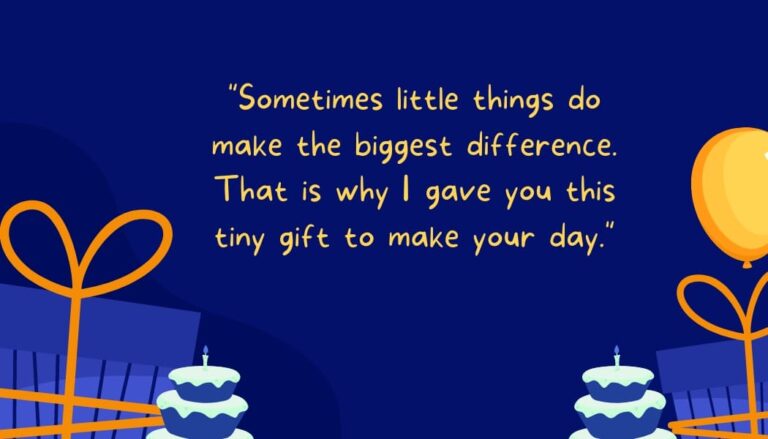 30 'A Small Gift For You Message' Sure To Make Their Day