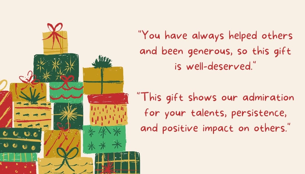 35 'You Deserve This Gift Message' Wording Ideas