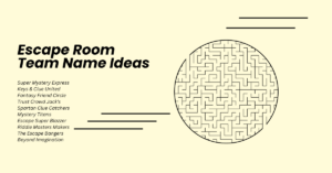 220+ Best & Catchy Escape Room Team Name Ideas