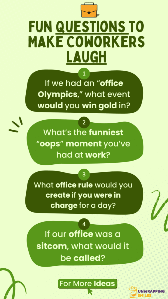 100+ Fun Questions To Ask Coworkers That'll Make Them Laugh