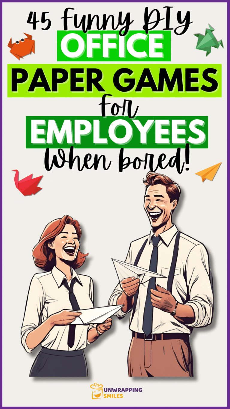 45 Fun Paper Games To Play at Office With Coworkers