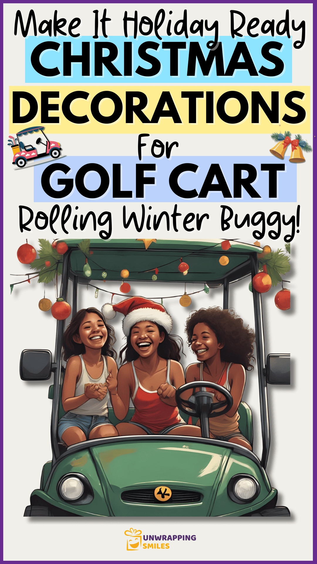 15 Christmas Decorations For Golf Cart [Festive Themed Buggy]