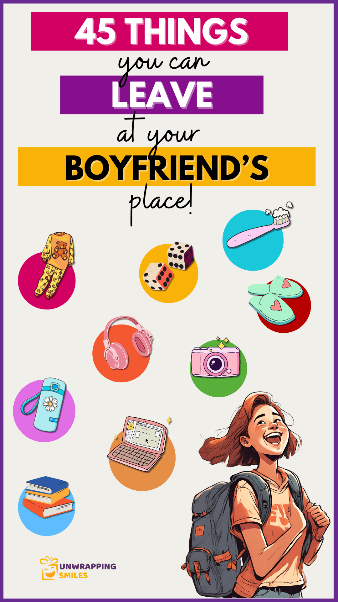 45 Things To Leave at Boyfriends House [Checklist for Girls]
